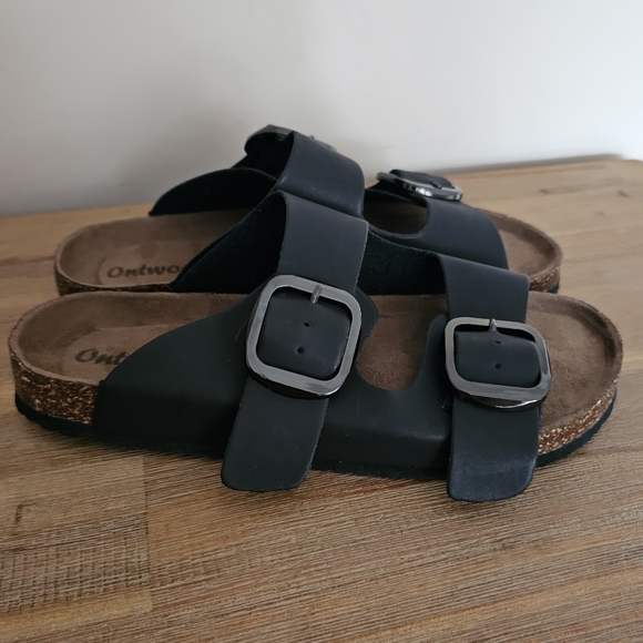 Outwoods | Shoes | Nwot Outwoods Womens Strappy Bork Black Vegan ...